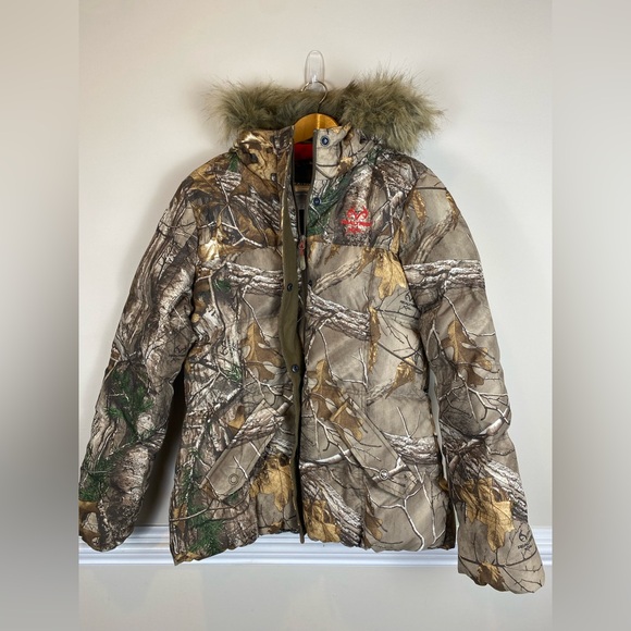 Realtree | Jackets & Coats | Realtree Olive Green Camouflage Puffer ...